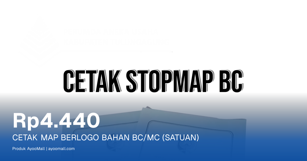 CETAK MAP BERLOGO BAHAN BC/MC (SATUAN) | AyooMall